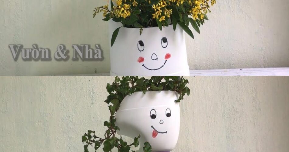 Transformer des bouteilles en plastique en pots de fleurs mignons ... Transformer des bouteilles en plastique en pots de fleurs mignons ...